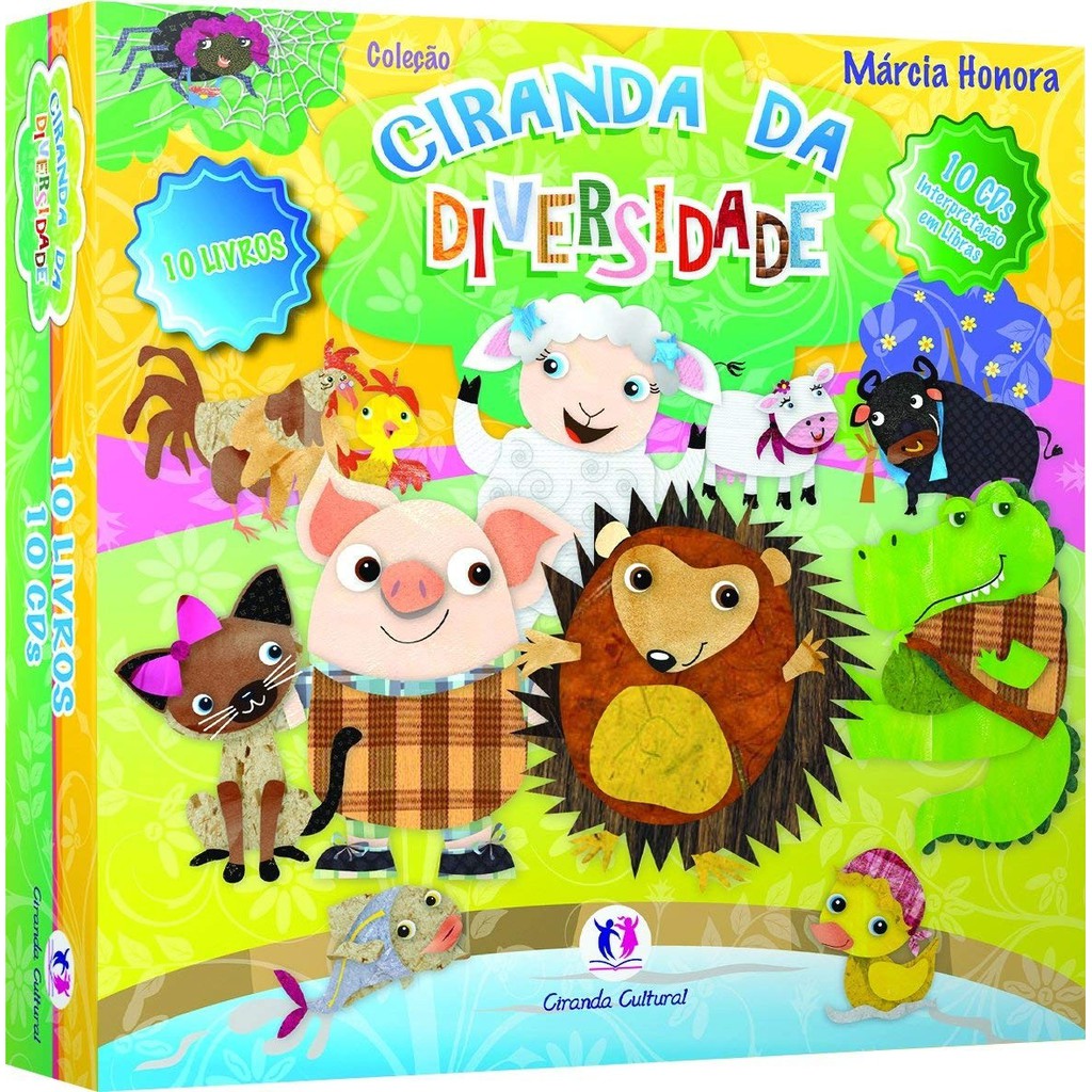 COLEÇÃO LIVROS CIRANDA DA DIVERSIDADE C/10 LIVROS e 10 CD/DVD CIRANDA ...