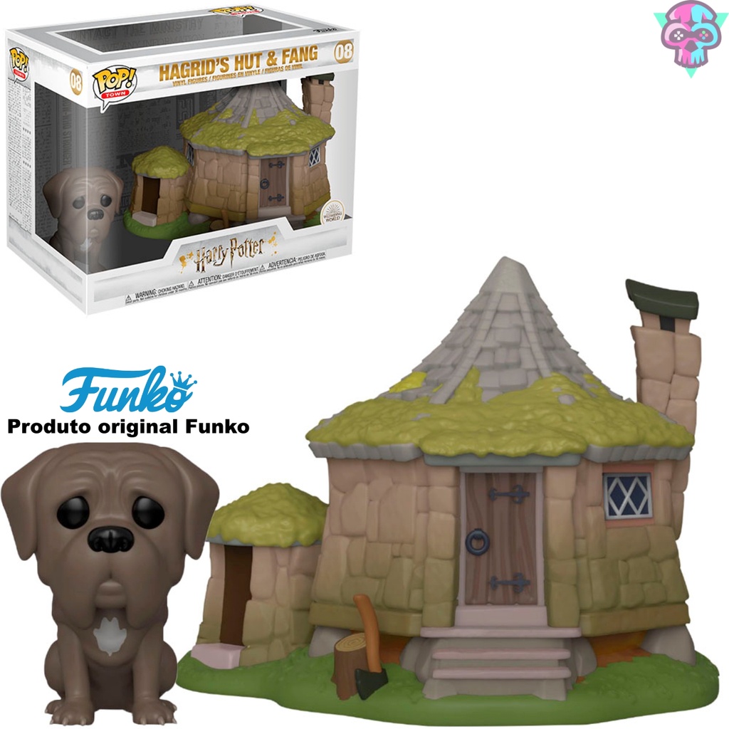 BONECO FUNKO POP TOWN HARRY POTTER - HADRID'S HUT & FANG 08 - ORIGINAL ...