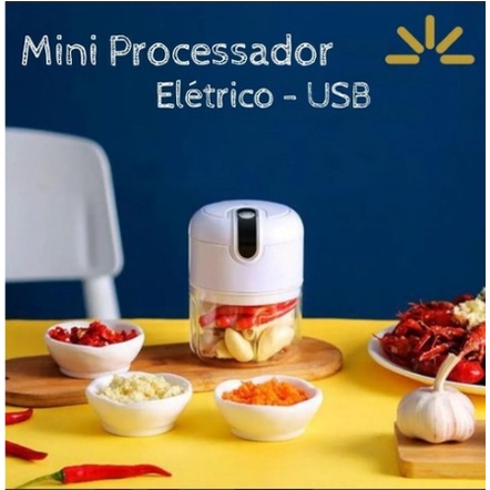 Mini Multiprocessador De Alimentos Elétrico Portátil | Shopee Brasil