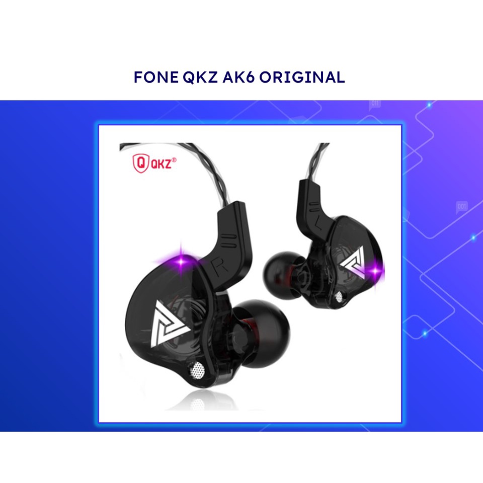 FONE QKZ AK6 ORIGINAL | Shopee Brasil