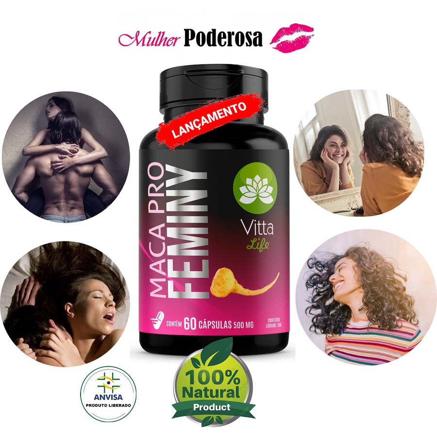 Maca Pro Feminy Suplemento mulheres saude bem estar | Shopee Brasil