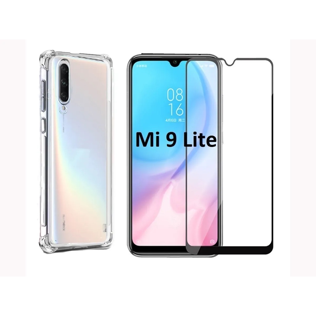 Kit Pelicula Vidro 9d 3d Para Xiaomi Mi 9 Lite Capa Case Capinha Anti