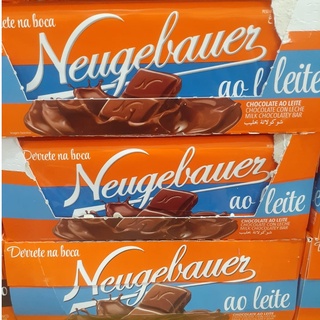 Chocolate Fino 40% NeugeBauer Kit 3 Barras 90g(preto e branco/ao leite/amendoim) | Shopee Brasil