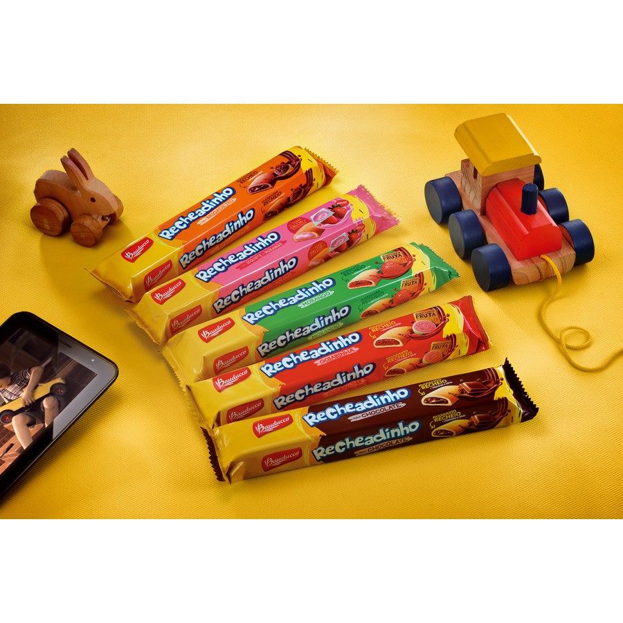 Kit Caixa com 10 Recheadinho sabor Goiabada / Chocolate / Brigadeiro ...