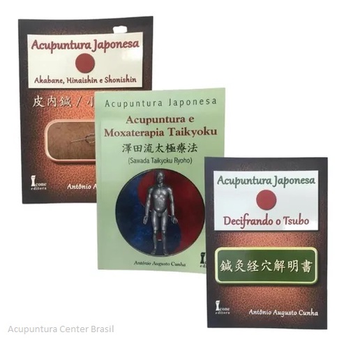 KIT Acupuntura Hinaishin Shonishin e moxaterapia e decifrando Tsubo ...