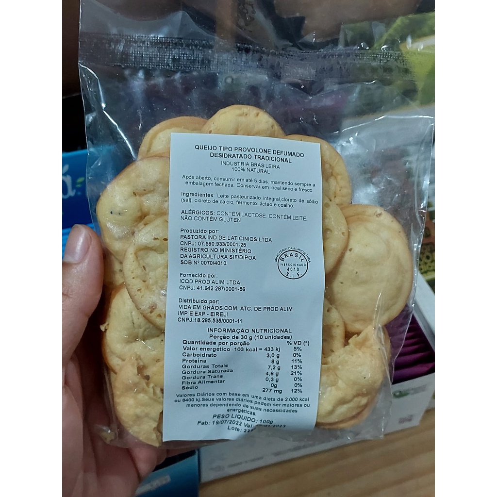 Queijo Provolone Desidratado Tradicional 100g | Shopee Brasil