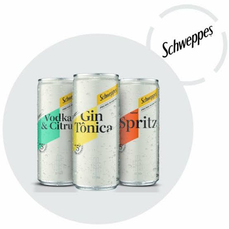 Schweppes Premium Drink Lata 310ml | Shopee Brasil
