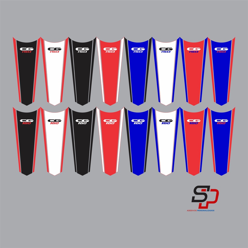 Adesivo Faixa ( Gravata ) Tanque CGs, Titan, Fan, Start 160 150 | Shopee Brasil
