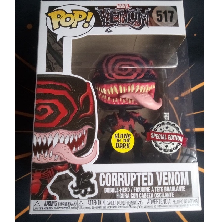 Funko Pop - Marvel - Corrupted Venom 517 (Glow's In The Dark ...
