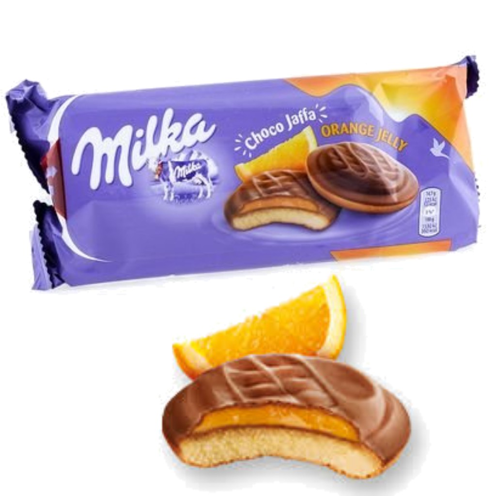 Biscoito Choco Jaffa Orange Jelly - Milka - Importado | Shopee Brasil