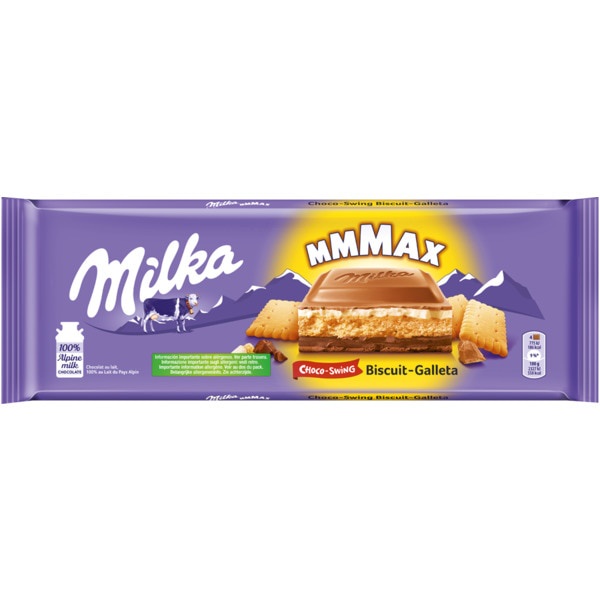 Barra milka max biscuit-galleta 300g | Shopee Brasil