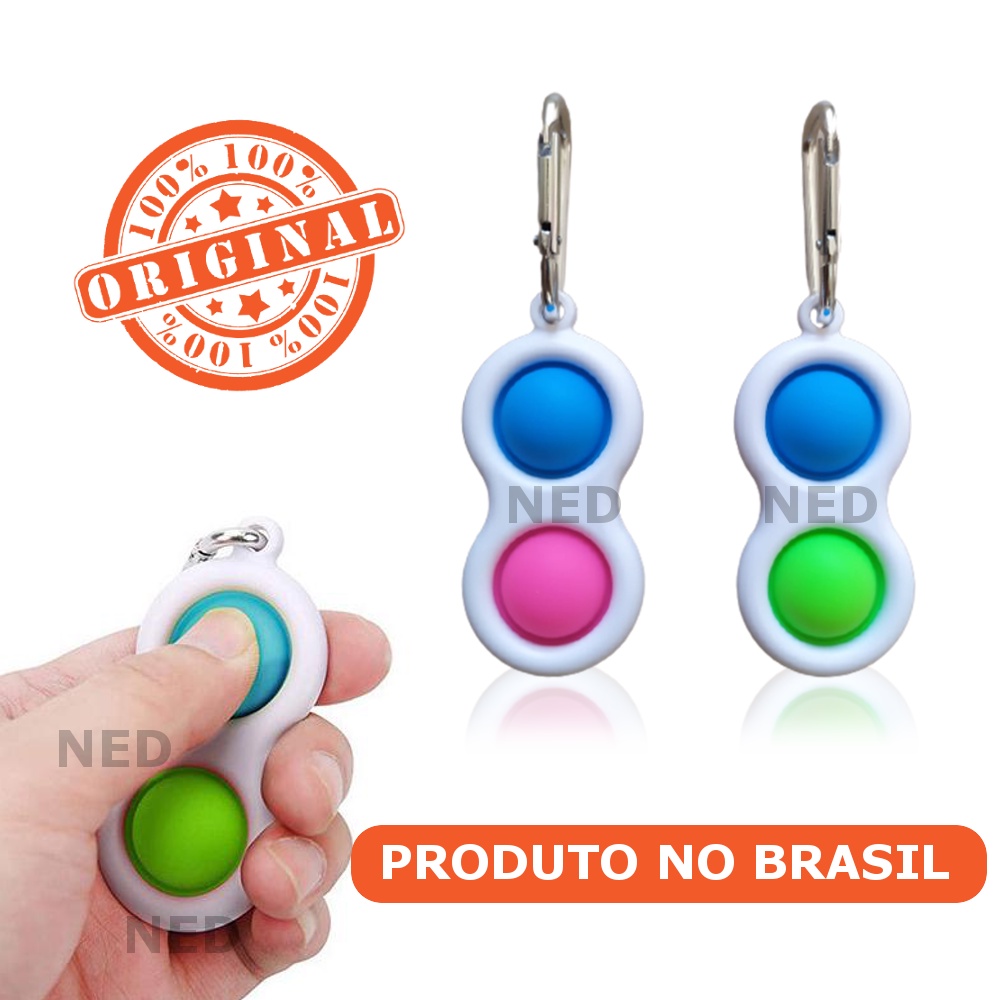 Simple Dimple Pop It Fidget Toy Anti Stress Chaveiro | Shopee Brasil