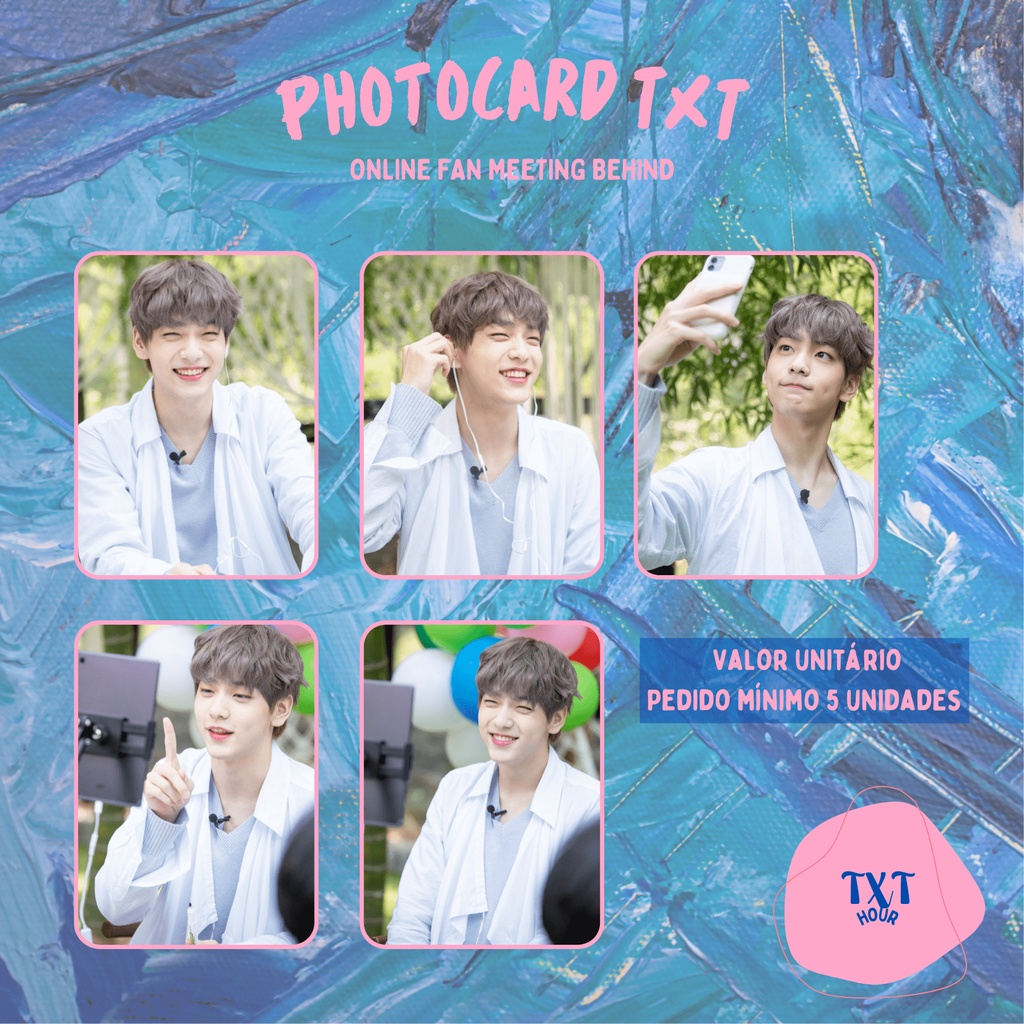 PHOTOCARD TXT (TOMORROW X TOGETHER) ONLINE FAN MEETING BEHIND - SOOBIN ...