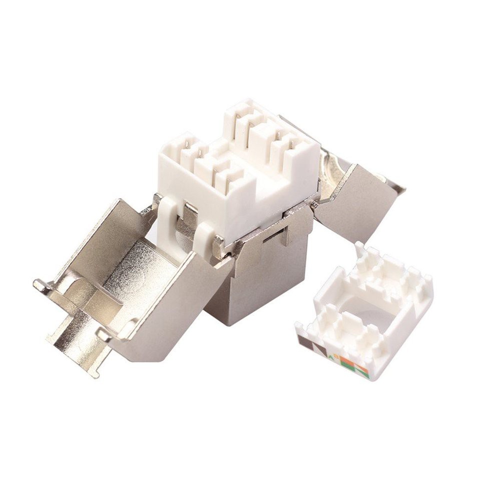 Módulo Tomada De Rede Rj45 Cat6 Cat7 Keystone Jack 360 Graus Blindado ... Módulo Tomada De Rede Rj45 Cat6 Cat7 Keystone Jack 360 Graus Blindado ...