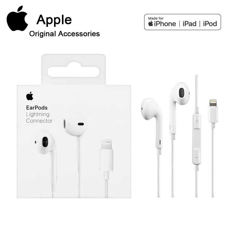 100% Original Apple EarPods Lightning Fone De Ouvido Para Iphone 12 Pro ...