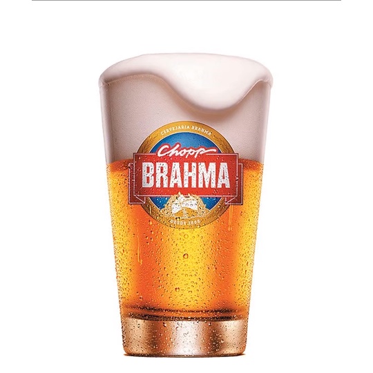 COPO DE VIDRO CHOPP BRAHMA 350ml | Shopee Brasil
