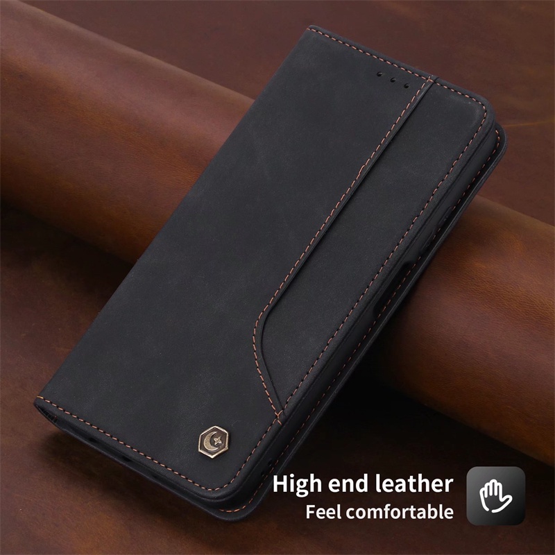 Capa Carteira De Couro Com Flip Magnético Porta Cartão Para Xiaomi POCO X3 NFC X3Pro X4 Pro 5G ...