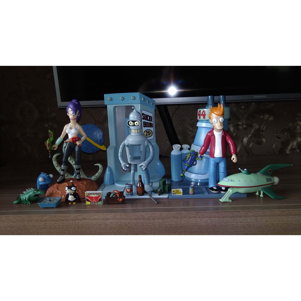 Futurama Moore Action Leela Bender Fry Ship Nibbler Raro USADO | Shopee ...