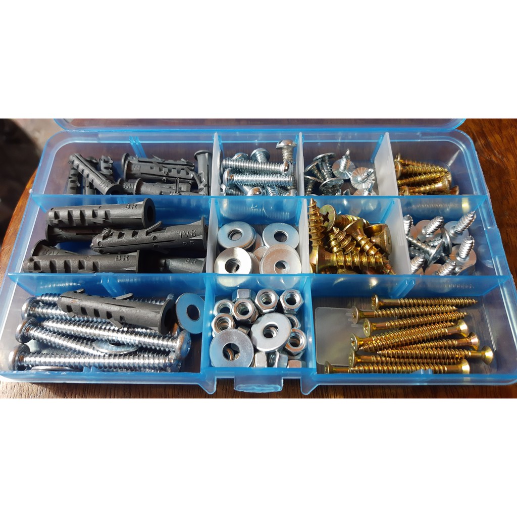 Parafusos Kit diversos tipos com organizador. | Shopee Brasil