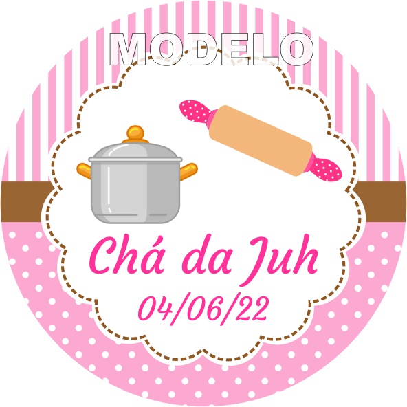 30 Adesivos Latinha Chá de Panela - Tubete - Caixa Acrílica ...