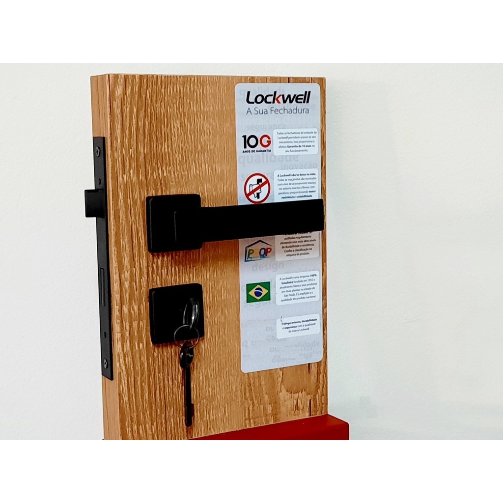 Fechadura Lockwell Set 40mm Interna Preta | Shopee Brasil