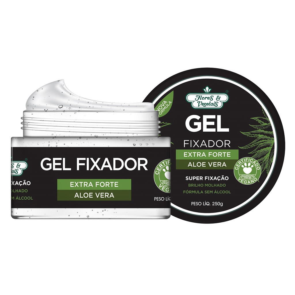 Gel Fixador Super Fix Brilho Molhado Flores e Vegetais 250g | Shopee Brasil