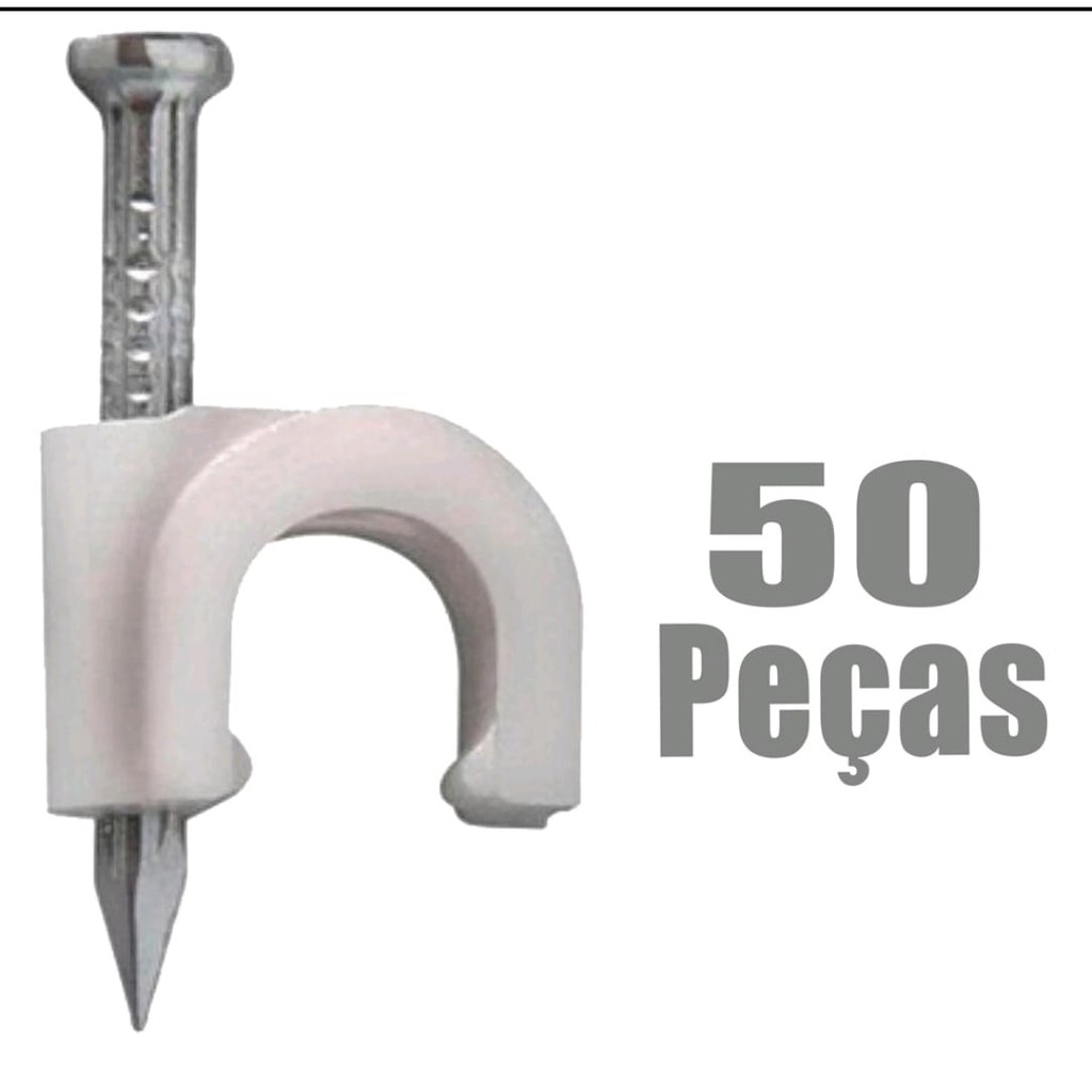 Fixador de Fios Elétricos Cabos Coaxial na Parede Madeirae mais Branco ...