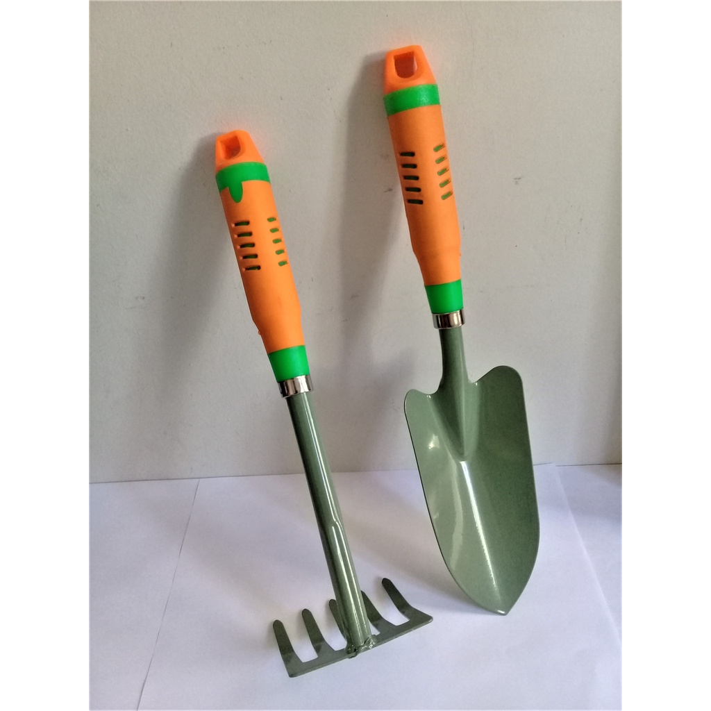 Kit Mini Pá e Rastelo para Jardim Vasos Horta | Shopee Brasil