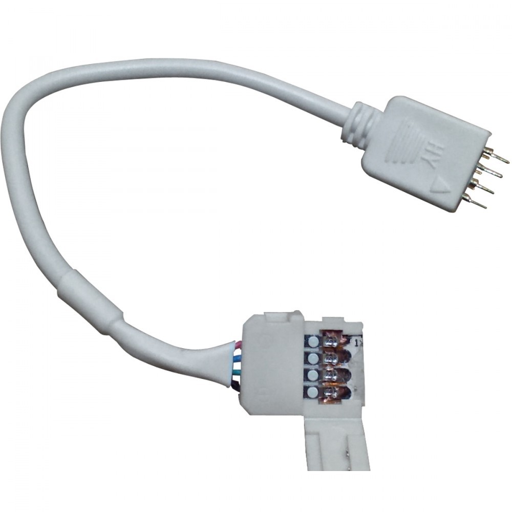 Kit de 5 conectores para fita led 5050 rgb - 10mm - com extensor e ...