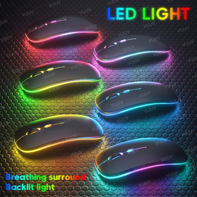 Mouse Sem Fio com LED para computadores e notebooks | Shopee Brasil