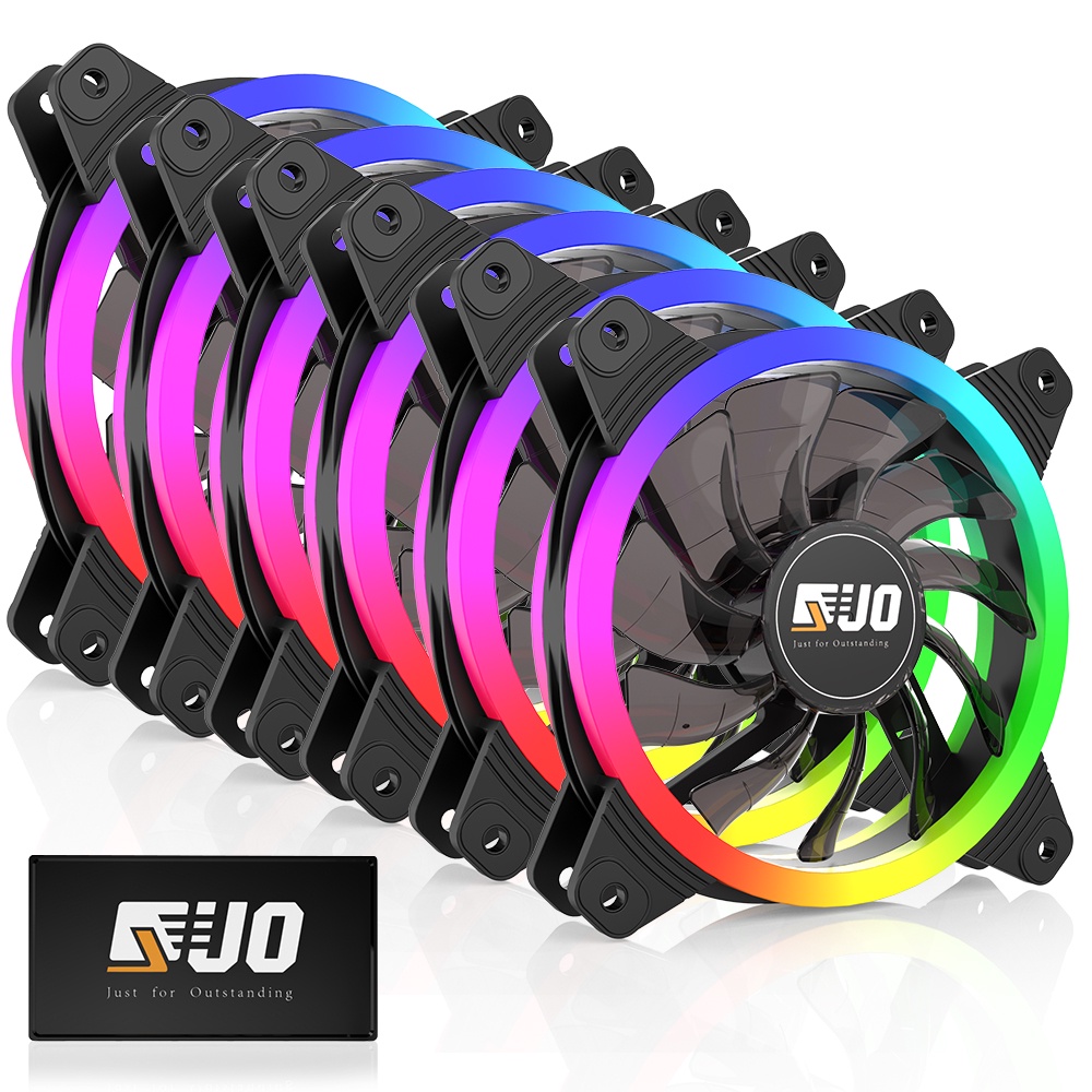 Kit com 5 Fans Argb Aigo Ar12 Pro + Controladora, Coolers Rgb *Novos ...