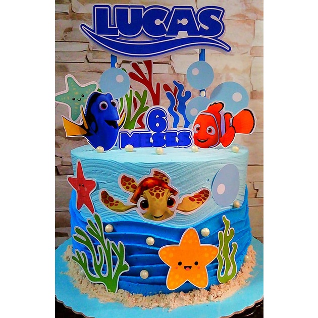 Topo/ Topper de bolo Procurando Nemo | Shopee Brasil