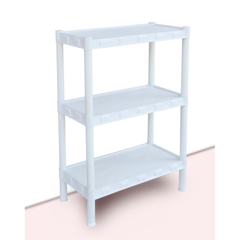 Estante Branca Modular Com 3 Prateleiras Plastica Cod .919 (com Pezinho ...
