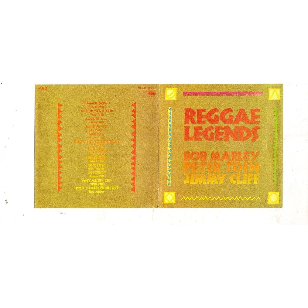 Cd Reggae Legends Bob Marley Peter Tosh Jimmy Cliff Original | Shopee Brasil