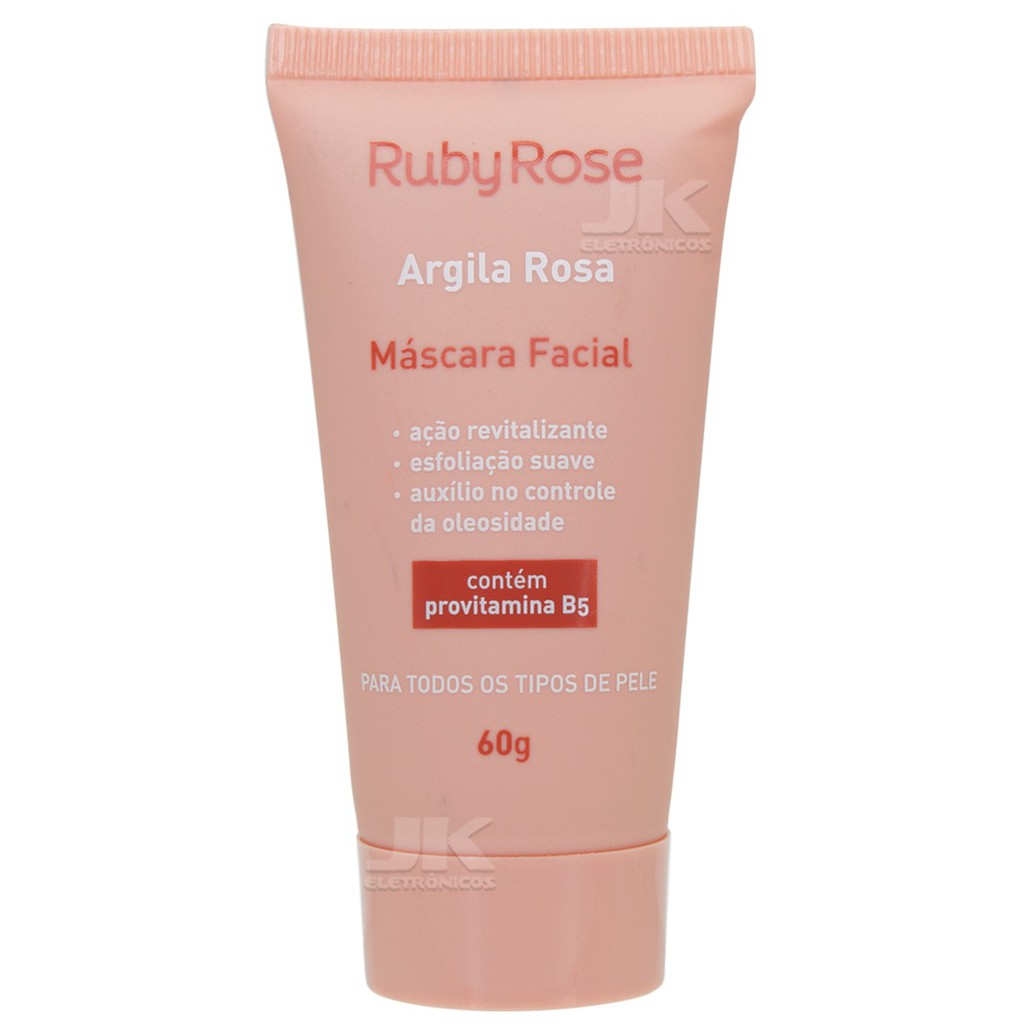 Mascara Facial Argila Rosa Para Todos Os Tipos De Pele - Ruby Rose ...