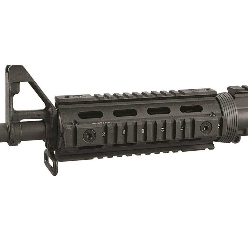 Handguard M4 M16 Ar-15 HK Quad Rail 6.7 de Metal Alumínio Guarda Mão ...