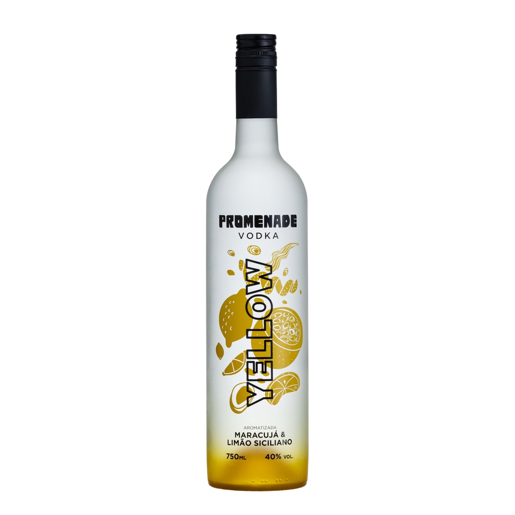 VODKA PROMENADE YELLOW (Maracujá & Limão Siciliano) 750 ml | Shopee Brasil