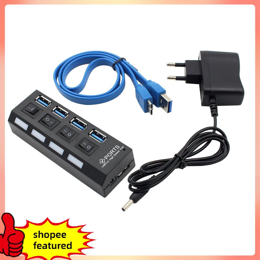Hub Usb 3.0 Portátil De Alta Velocidade Com Quatro Portas Separadas Com ...