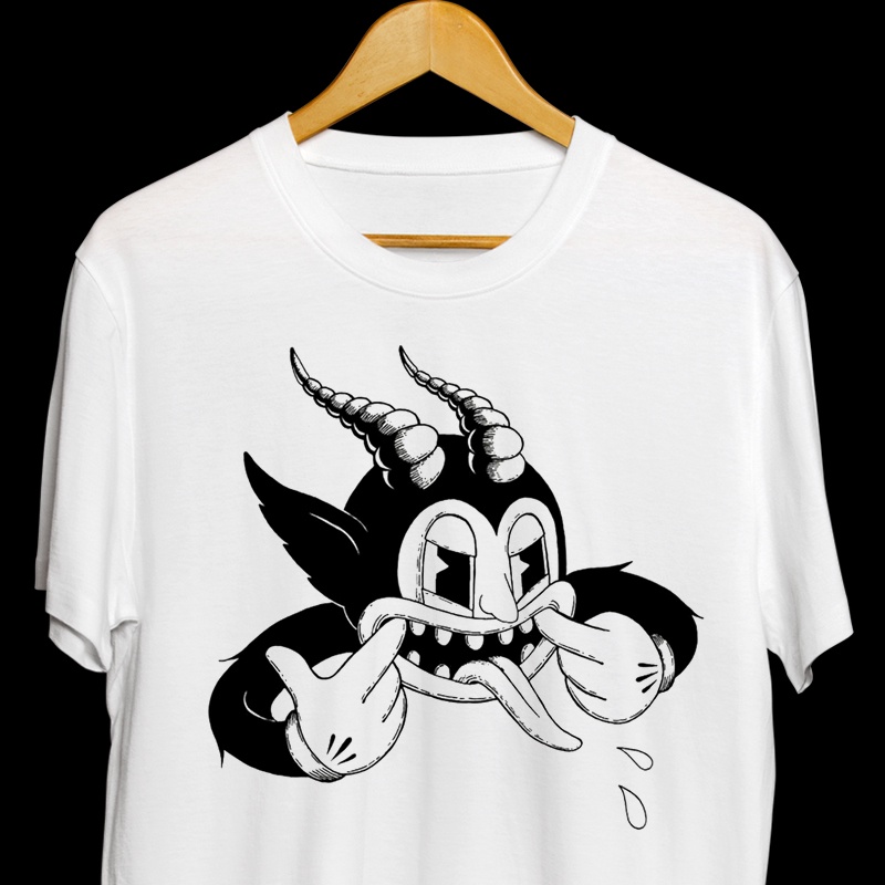 Camiseta Unissex Devil Willy Unissex Cartoon Occult Aesthetic | Shopee ...