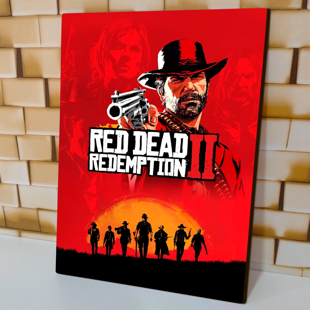 Placa Decorativa Game Tema Red Dead Redemption Poster Alta Definição ...