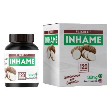 Elixir de Inhame 120 Capsulas Ovulação mais Energia Nutritivo ...