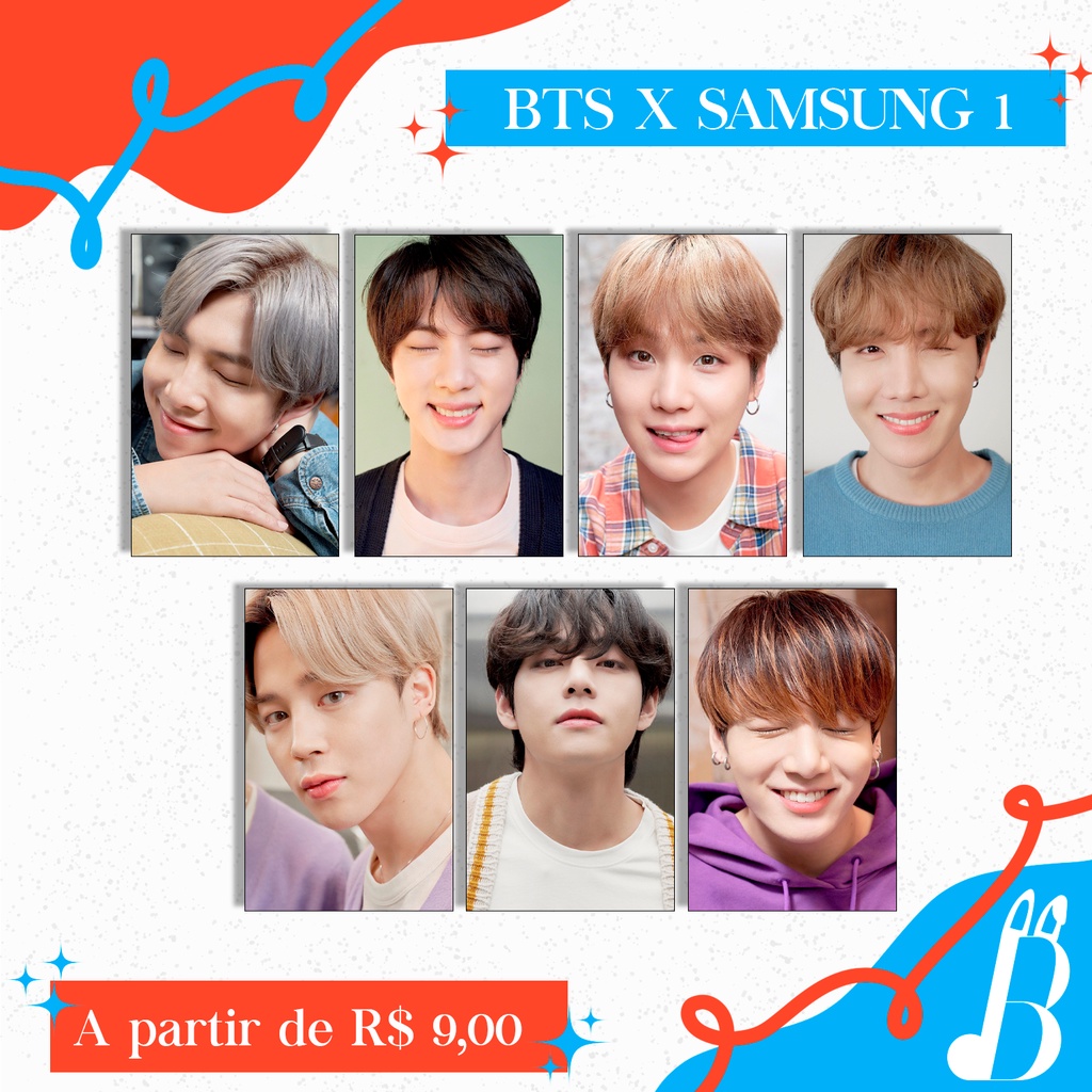 Kit Photocards/Cards - BTS - Samsung | Shopee Brasil