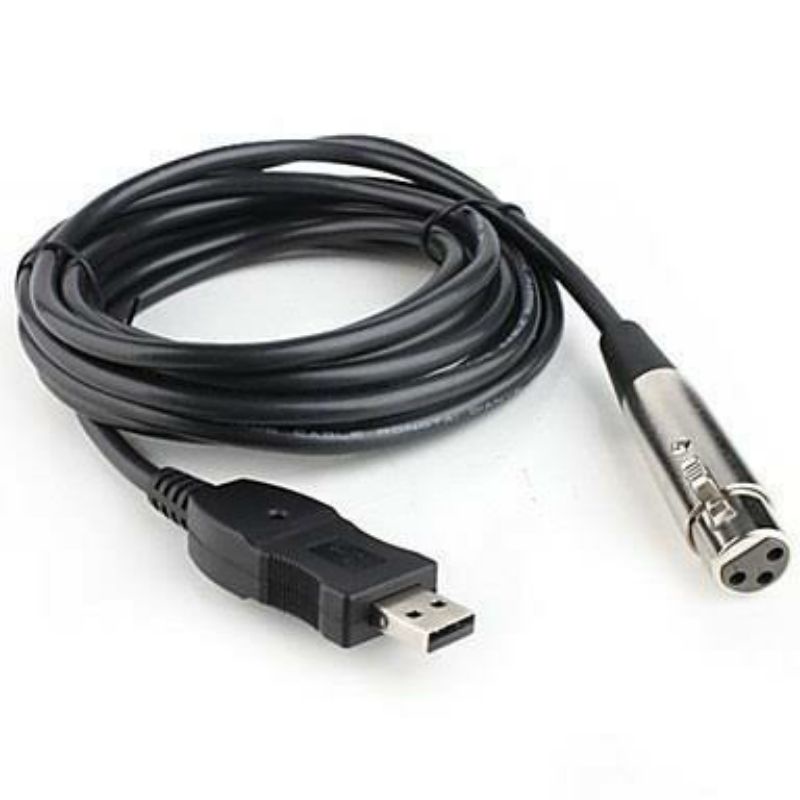 Cabo Usb2.0 De 3 Metros Macho Para Xlr Cabo Usb Instrumento | Shopee Brasil