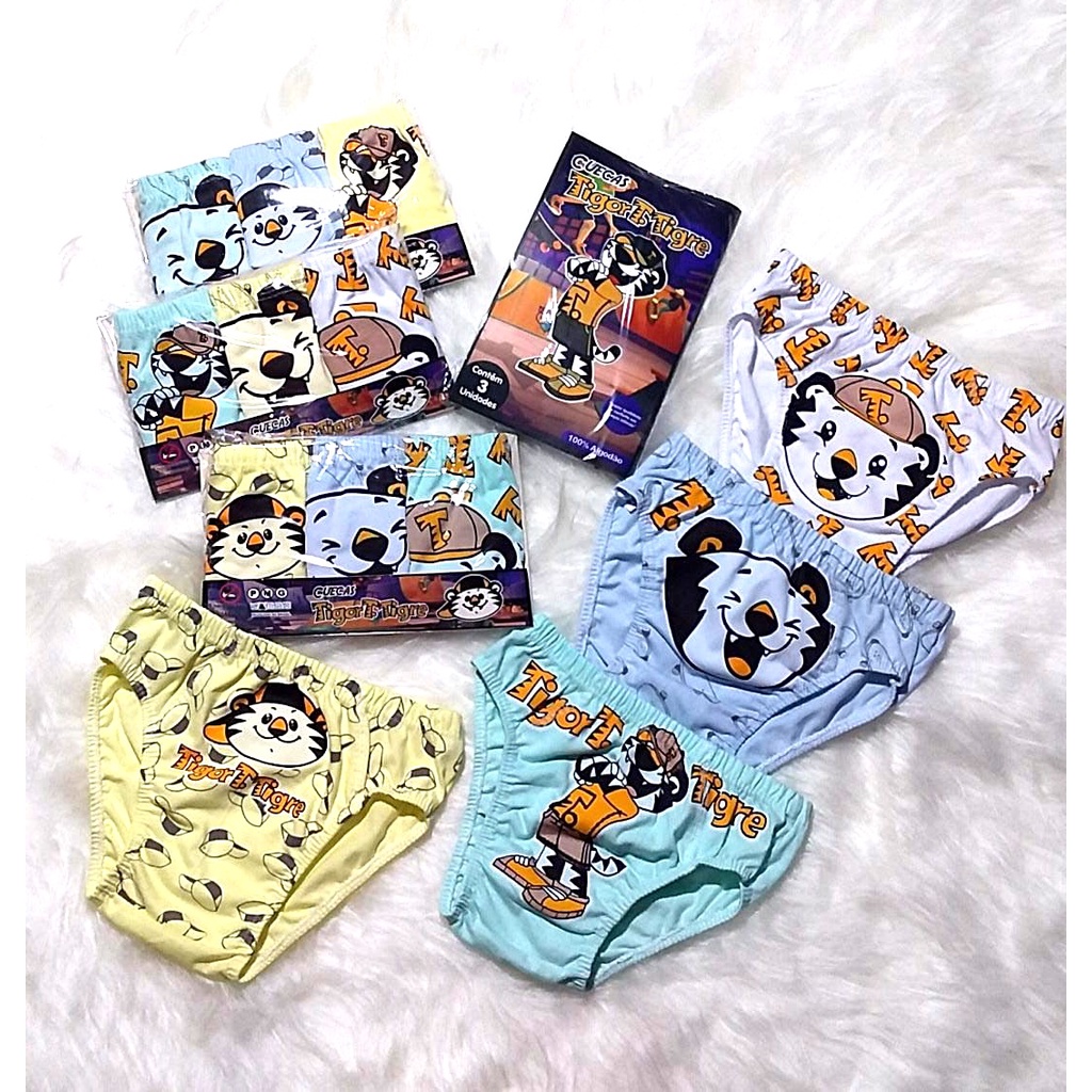 Kit 12 Cueca Infantil P M G 100 Algodao Cueca De Menino Cuequinha Infantil Cueca De Criança