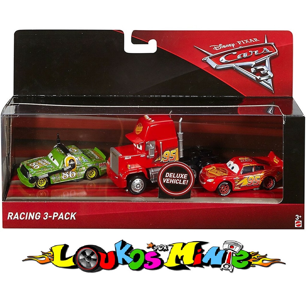 Disney Cars 3 Chick Hicks with Headset Mack Lightning McQueen Set 3 ...