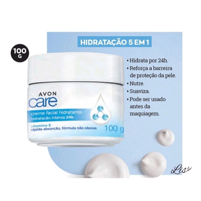Creme Facial Avon Care Hidratante com vitamina E 100 g - Creme Avon ...