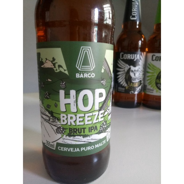 Cerveja Hop Breeze Brut Ipa 355ml Cervejaria Barco | Shopee Brasil