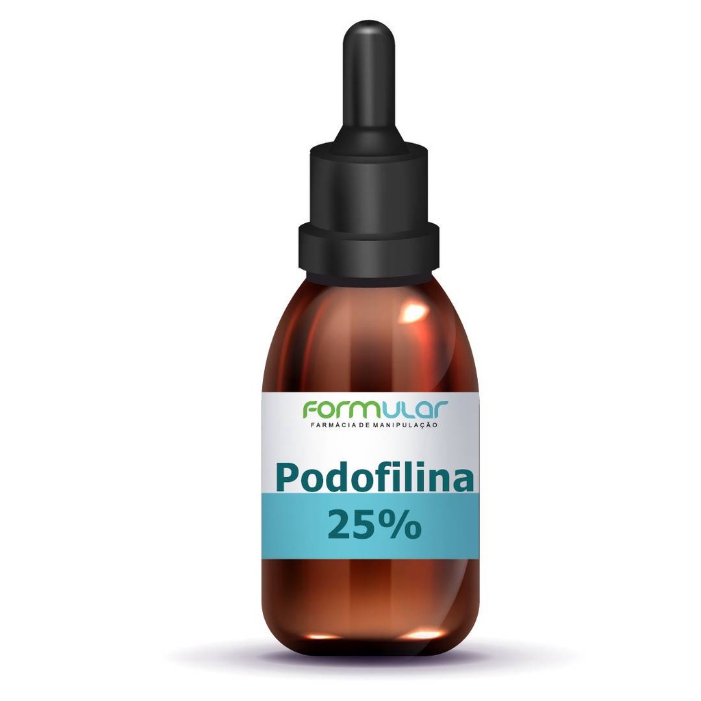 Podofilina 25% | 8ml - Tratamento tópico de verrugas externas ...