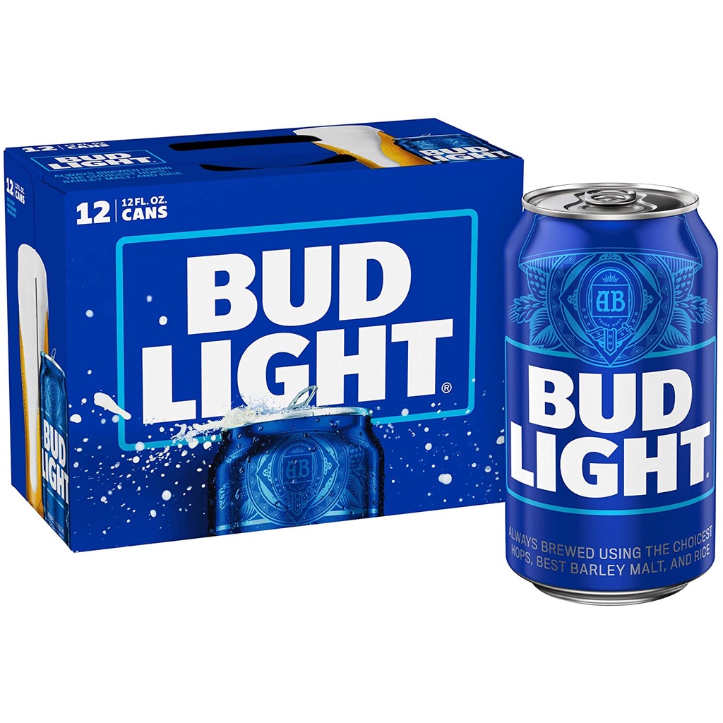 Kit com 12 Cervejas Budweiser Bud Light lata 355ml | Shopee Brasil