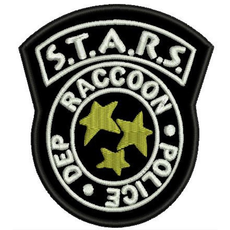 PATCH 8,5x7,4cm COSPLAY BORDADO RPD RACCOON POLICE DEPARTAMENT STARS ...